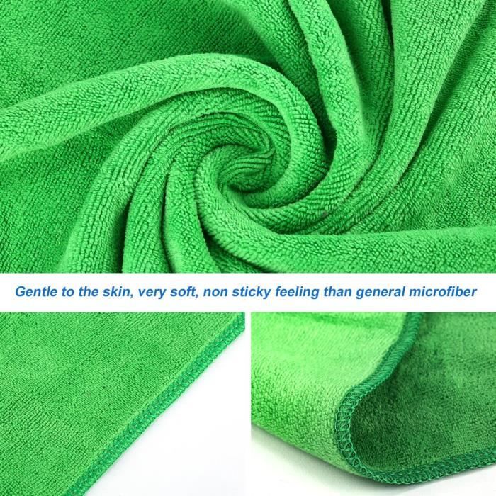 Ultraléger Serviette Compacte Microfibre Vert comme Trousses De Voyage ...