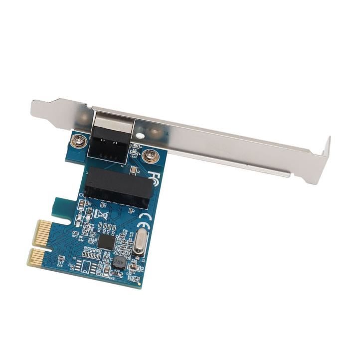 Carte réseau PC - Pwshymi - PCIe - RJ45 unique - Multifonctionnelle ...