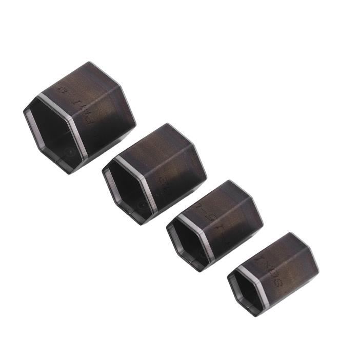 Qiilu matrice de poinçonnage creuse en cuir 4 pièces matrices de ...