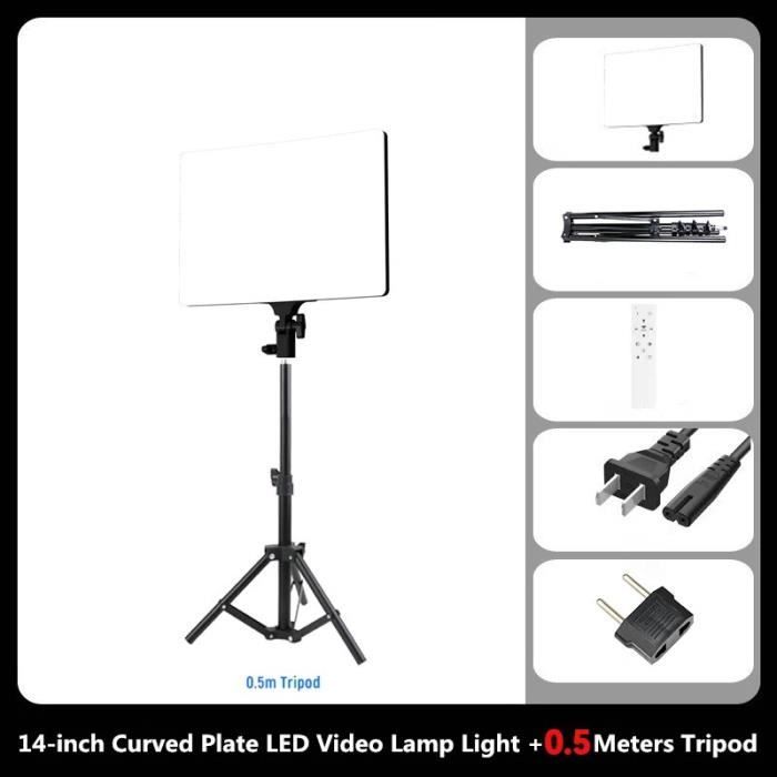 Lampe de remplissage LED avec trépied,panneau d'éclairage vidéo ...