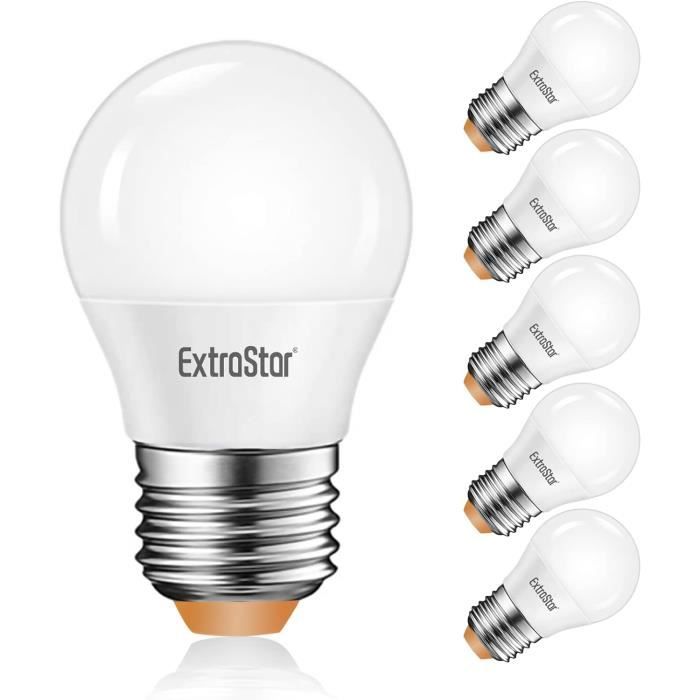 Lot De 6 Ampoules Led E27 À Vis 6 W, Blanc Chaud 3000 K, Économie D Énergie, Équipement 48 W ...