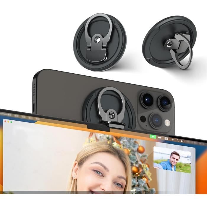 3-In-1 Aluminium Support Caméra Mag Safe Macbook Webcam, Support Caméra ...