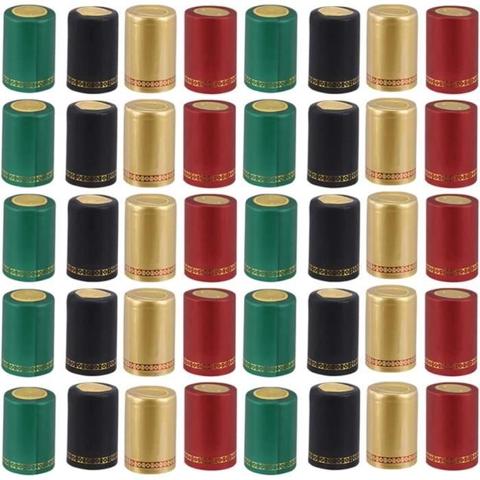 Lot de 200 capsules de vin thermorétractables - 33 mm - Pour cave à vin ...