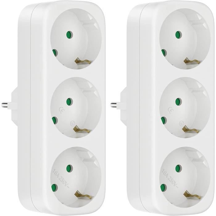 Fiche Multiprise Avec 3 Prises[L1015] - Cdiscount Bricolage