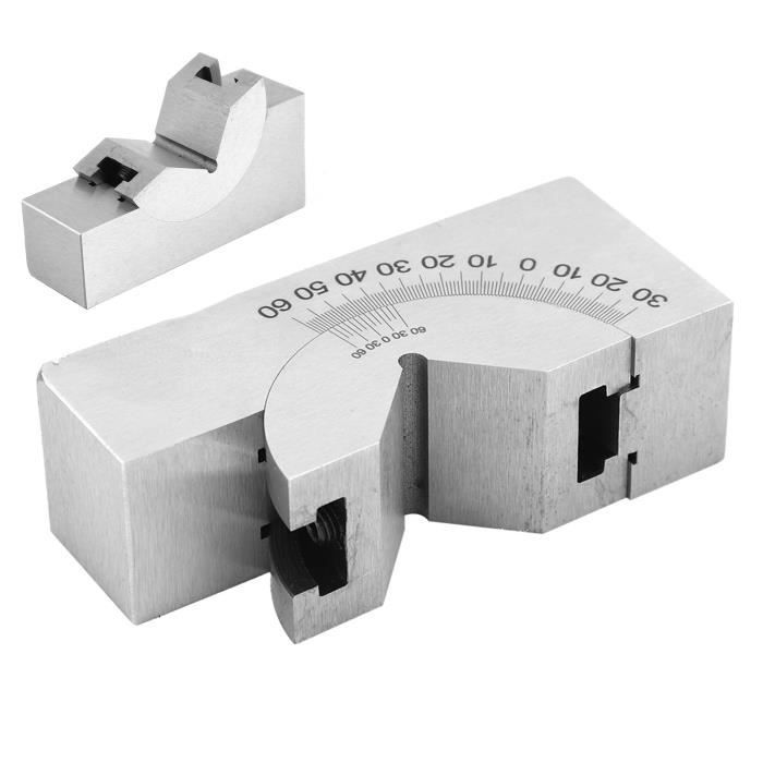 VBESTLIFE Angle V Block Milling en Acier inoxydable AP30 de précision ...