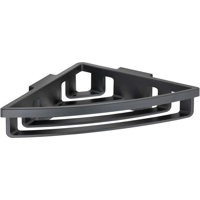 Etagère d'angle de douche - WENKO - Bralia - Plastique - Noir ...