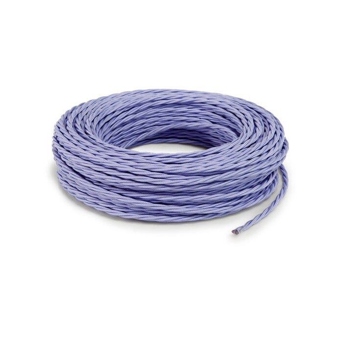 Câble Electrique Violet Lila en Textile Torsadé 3x0.75mm² - Fil ...