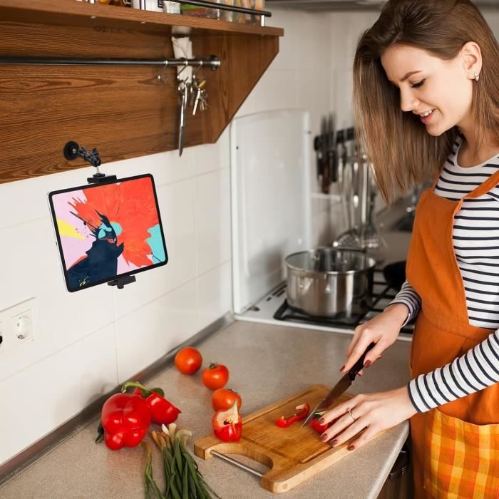 Aluminium Support Tablette Mural, Support Mural iPad pour Voiture et ...