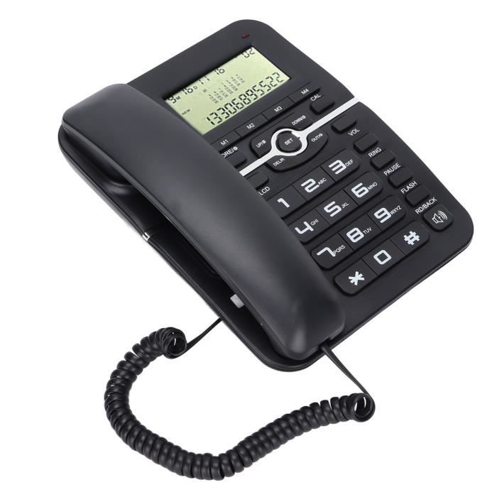 Sonew Téléphone filaire de bureau KXT2028CID - Fonction mémoire ...