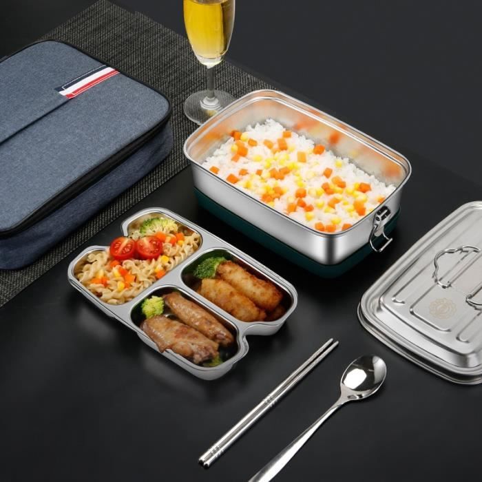 LUNCH BOX,2L without plate--Boîte à déjeuner en acier inoxydable 304 ...