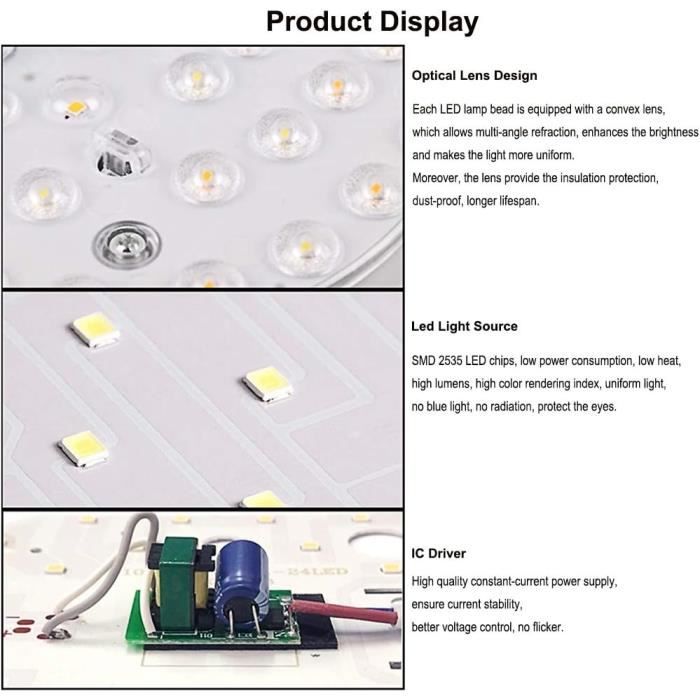 Pack De 2 Module Led, Kit De Conversion Pour Plafond Avec Aimant, Panel ...