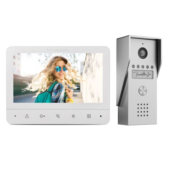 Interphone Vidéo, Intercom avec Sonnette, Écran Couleur 7 Pouces ...