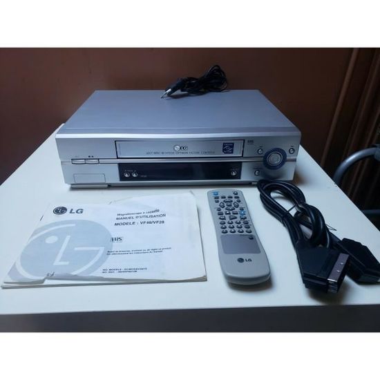 MAGNETOSCOPE LG VF28 LECTEUR ENREGISTREUR K7 CASSETTE VIDEO VHS VCR + TEL - Cdiscount TV Son Photo