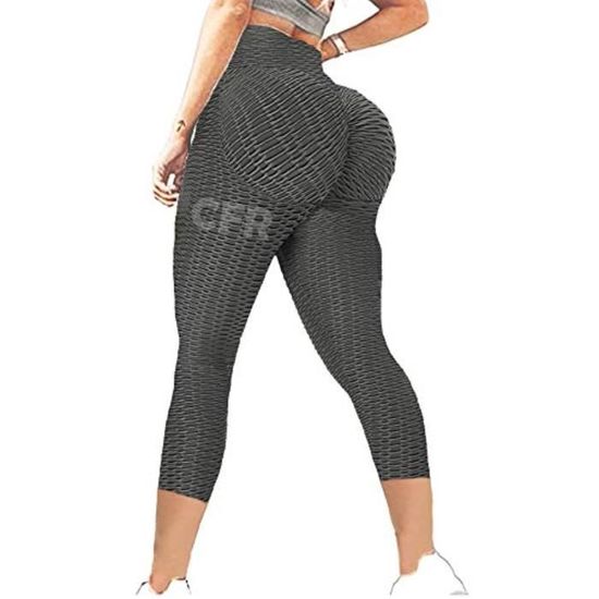 Jeans Scrunch Butt Lifting Leggings Gaufre Texturé Anti Cellulite Gym