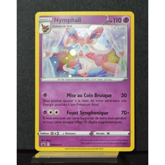 Carte Pokémon Nymphali V 110 PV SWSH211 Promo NEUF FR - Cdiscount Jeux ...