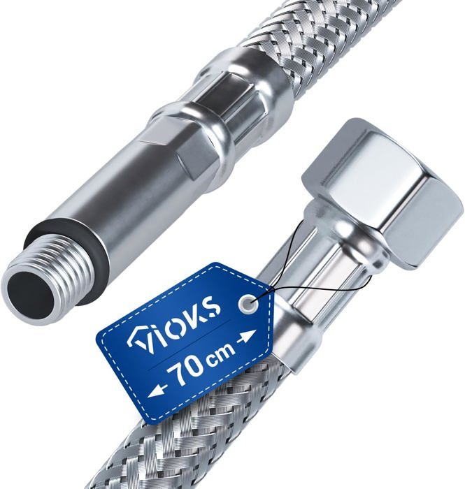 Tuyau flexible 3/8" ÜM x M10 x 70 cm - Tuyau pour roet de cuisine et ...