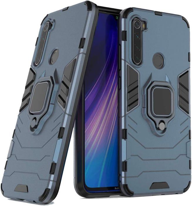 Coque pour Xiaomi Redmi Note 8, étui Support Magnétique PC Silicone ...
