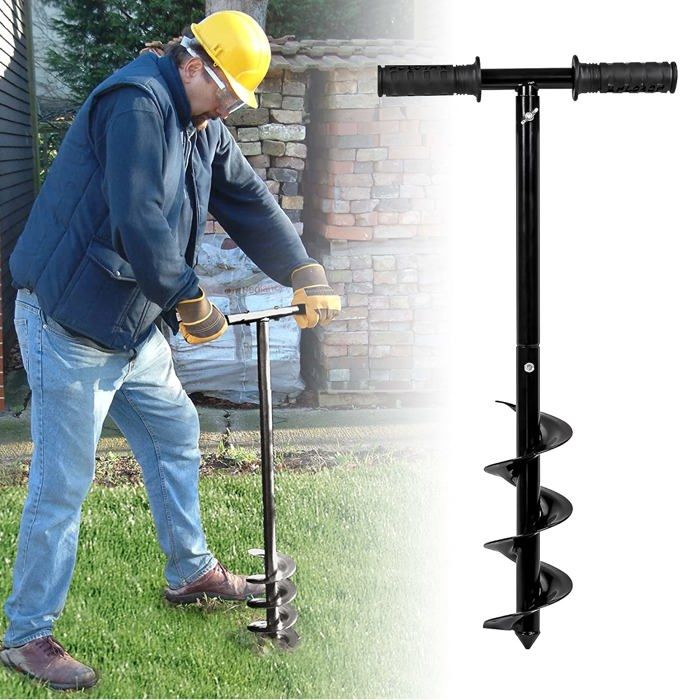 Mèche Jardin Tarière Tarière Manuelle de Jardin,Tarière Hélicoïdale ...