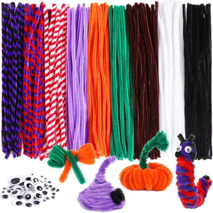 OOTSR 150 Pièces Cures Pipes Fil Chenille Loisir Creatif, 30cm ...