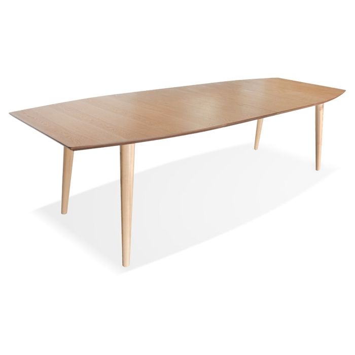 Table à diner design - ALTEREGO - CROKUS -Beige - Bois - 170-270x100x75 ...