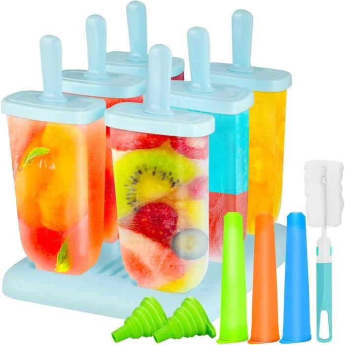 Popsicle, Moules Pour Glaces 6 Fabricants De Popsicles, Sans Fda Ni Bpa ...