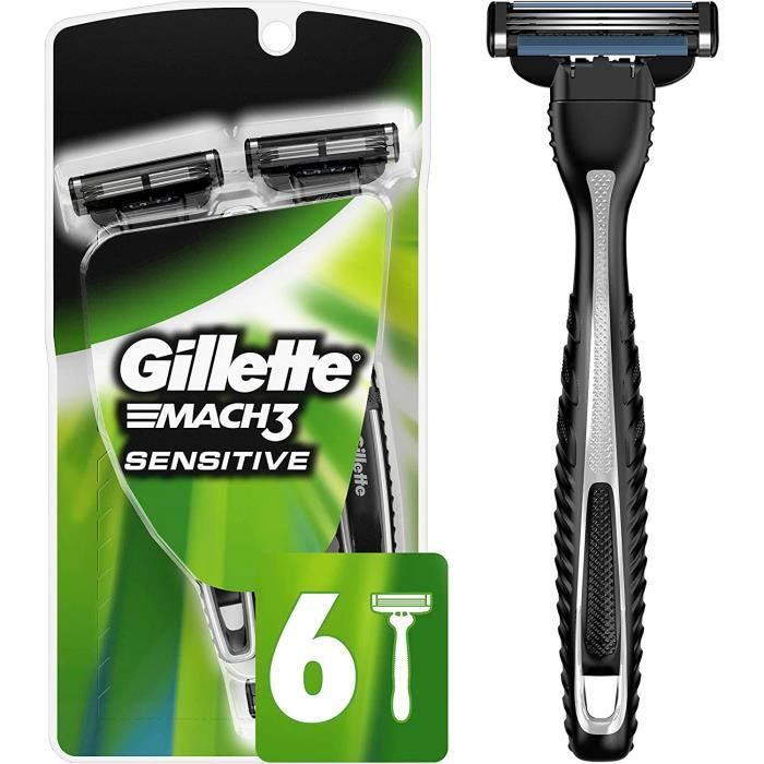 Mach3 - Rasoir jetable pour homme - Lot de 6 [559] - Cdiscount Au quotidien
