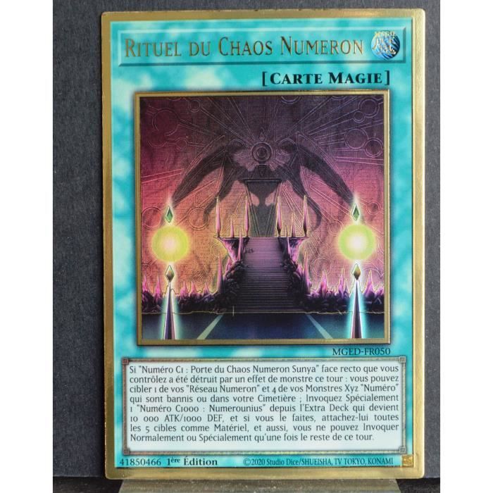 Carte YU-GI-OH MGED-FR050 Rituel du Chaos Numeron 1ED NEUF FR - Cdiscount Jeux - Jouets