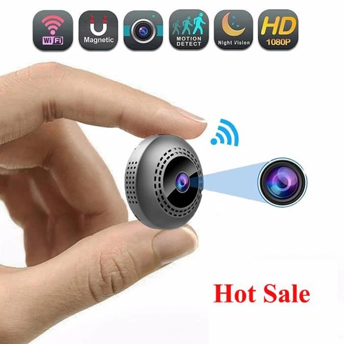 Caméra miniature,Mini caméra infrarouge sans fil Wifi-1080P, Vision ...