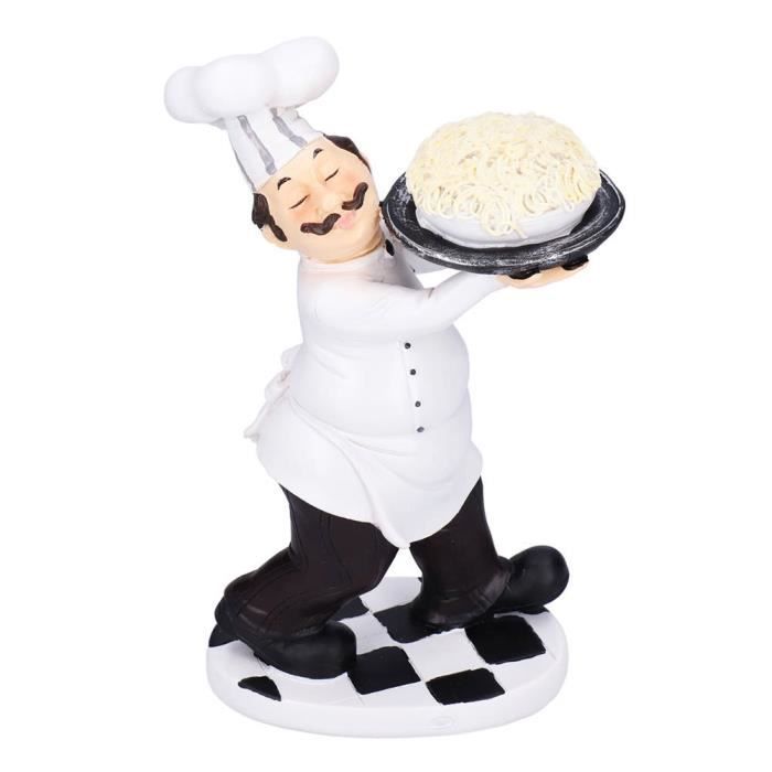 JIM Mini Chef Forme Décoration Mignon Chef Figurine pour La Maison ...