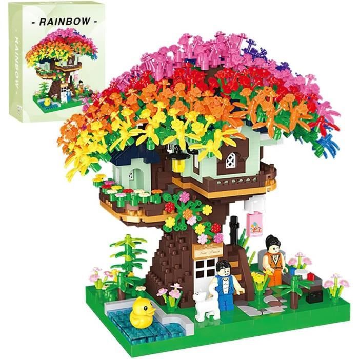 498Pcs Mini Sakura Arbre Maison Construire Bloc, Ensemble De ...