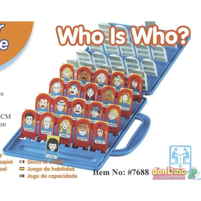 Jeu de société - Qui est-ce Edition voyage facile à transporter - Who ...