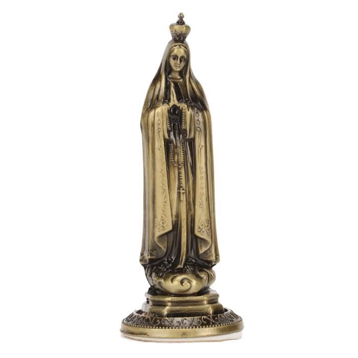 Mini statue vierge - OMABETA - Sculptée à la main - Métal - 9x3,5x3,5 ...