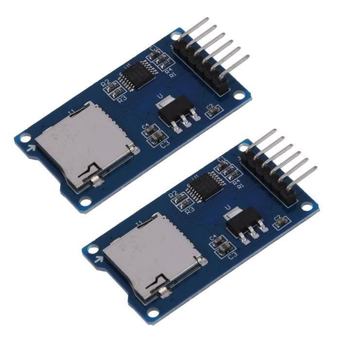 BUYFUN-2X SPI Lecteur Mini Memoire SD TF Carte Memoire Carte Module ...