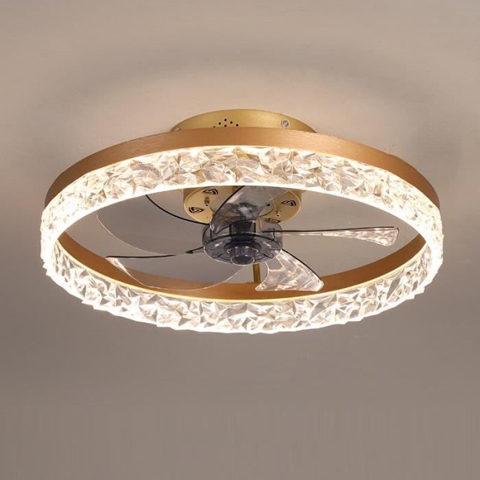 RUMOCOVO® Plafonnier Led en aluminium avec ventilateur intégré et ...