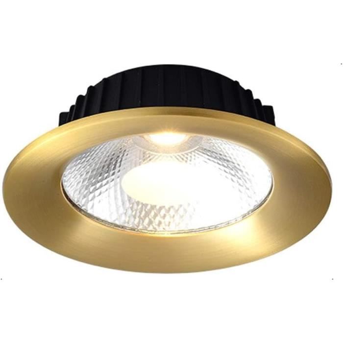 Lampes Encastrées À Led En Laiton Noir Downlight Encastré Plafonnier ...