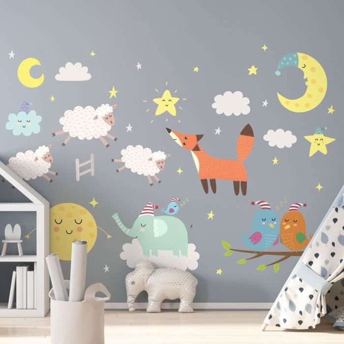 Stickers Muraux Enfants - Decoration Chambre Bébé - Sticker Mural ...