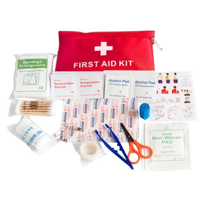 1 ensemble de trousses de premiers soins assortis Fournitures de pour les blessures Trousse d ...