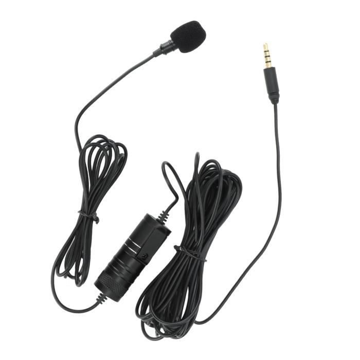 RHO-Microphone à condensateur électrique Microphone à Clipser ...