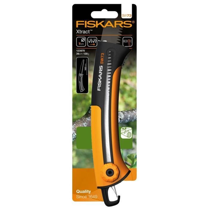 Scie Xtract™ SW73 FISKARS lame rétractable 160mm - Cdiscount Jardin