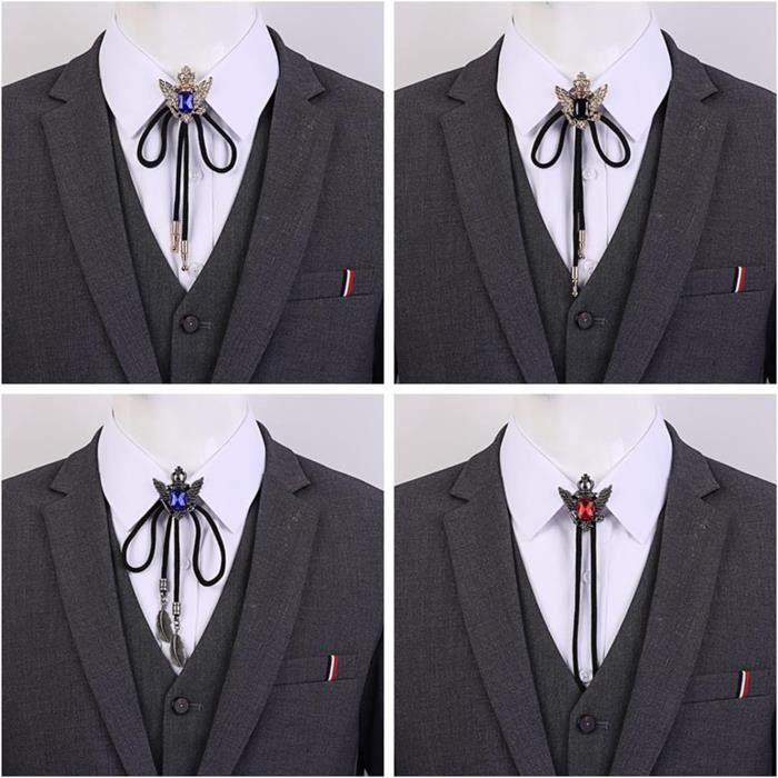 Métal Cristal Bolo Cravate Cowboy Fleur Cravate Pour Chemise Jeans ...