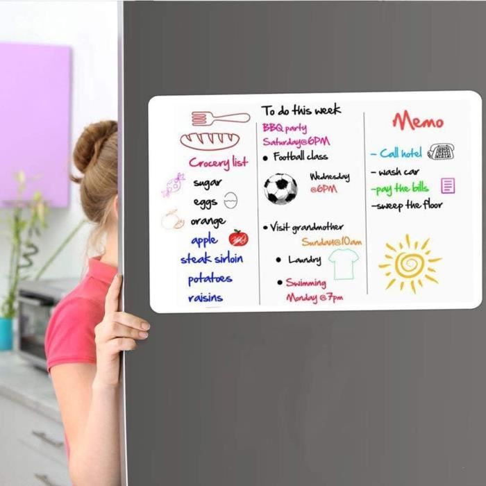 Tableau Velleda Mural Pense Bete Magnétique Tableau D'affichage Enfants ...