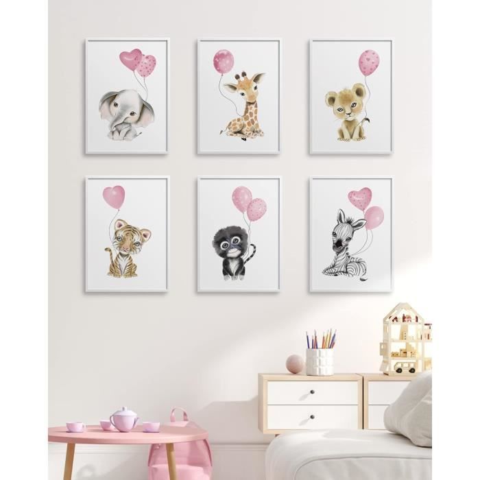 Tableau Enfant Mural Deco - Poster Decoration Chambre - Deco Fille ...
