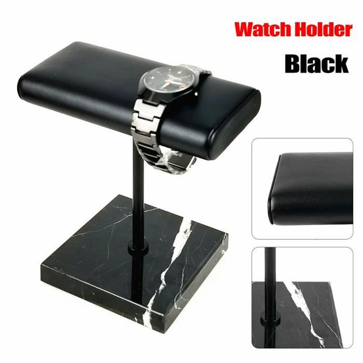 Présentoir de montre Présentoir en cuir Placement du bracelet de montre ...