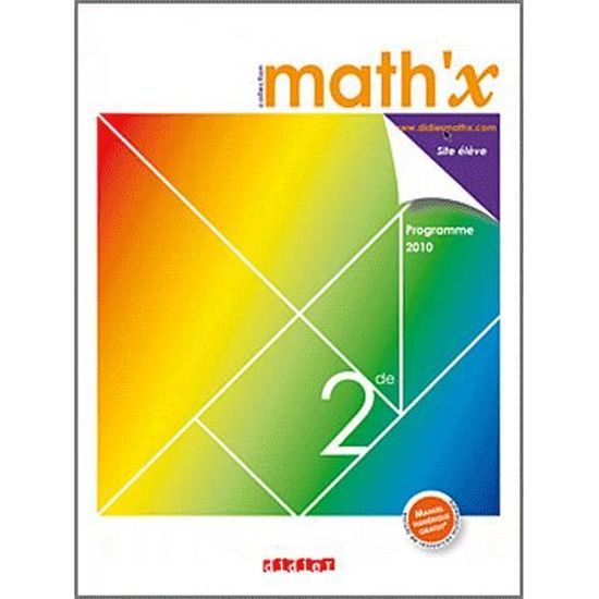 Math'x 2e 2010 - Cdiscount Librairie