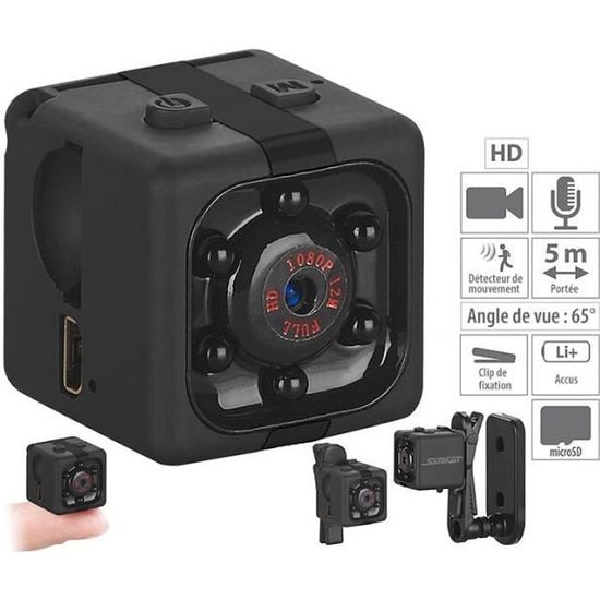 Micro caméra HD - SOMIKON - DV-710.cube - Vision nocturne - 1280 x 720 ...