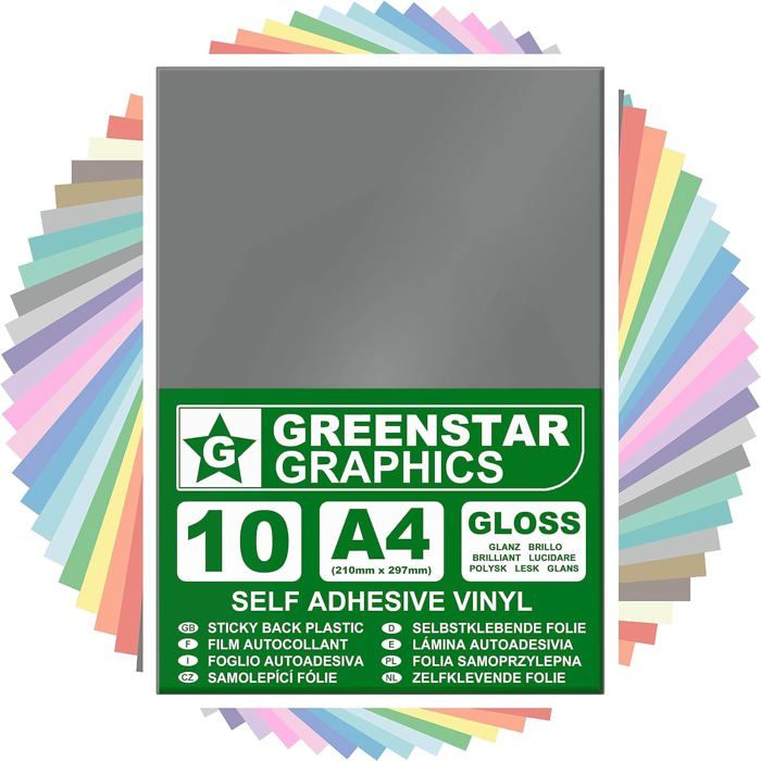 VINYLE AUTO-ADHÉSIF FILM AUTOCOLLANT A4 (10 FEUILLES) par pour ...