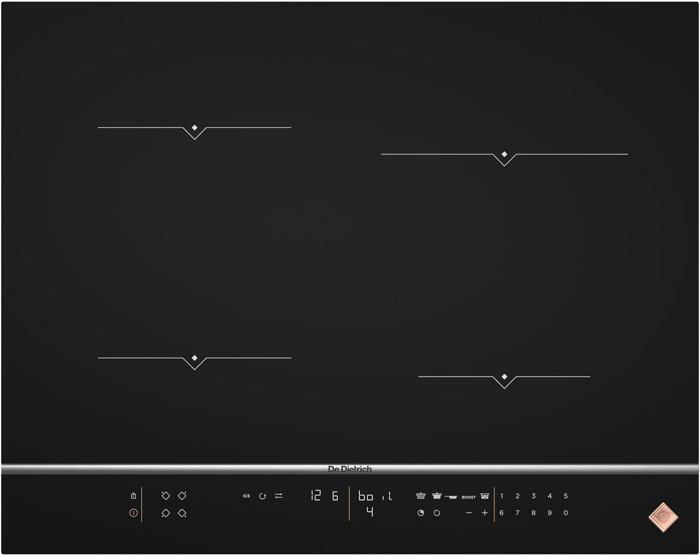 Dpi7670X Plaque Noir Intégré Plaque Avec Zone À Induction-Plaques (Noir ...