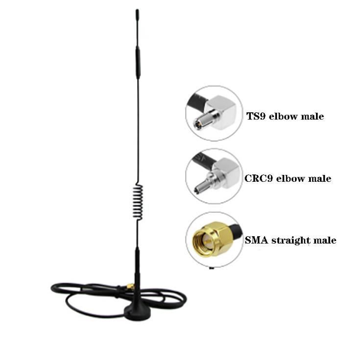 Sma - Antenne Magnétique 12dbi Lte, 700-2700mhz, Connecteur Mâle Sma ...