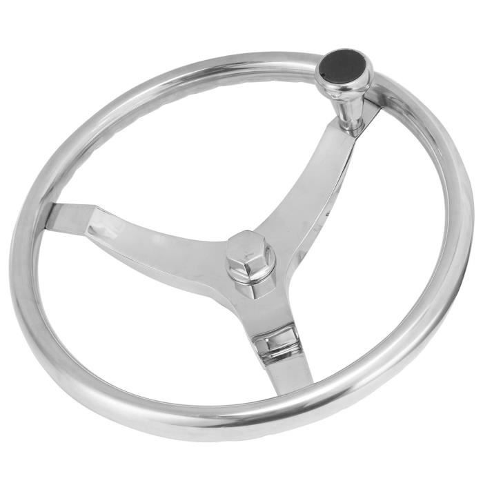 Akozon Volant de bateau Volant en Acier Inoxydable 316 à 3 Rayons 13,5 ...