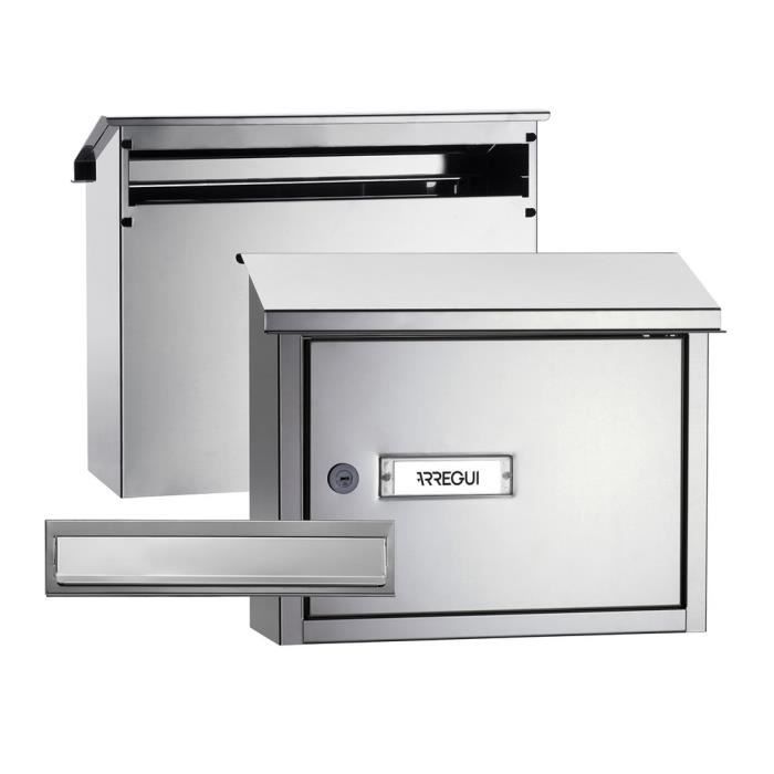 ARREGUI V4087 Pack Bouche d'entrée + Boîte aux lettre acier inoxydable ...